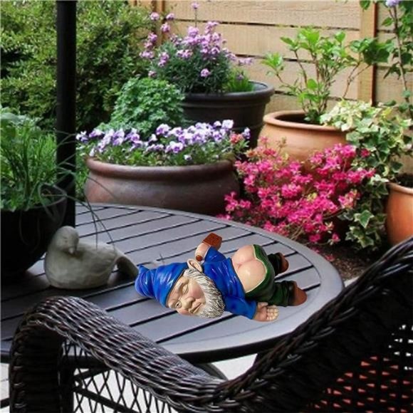 Accents | Drunk Dwarf Garden Gnome Decoration Drunken Ornament Decor ...